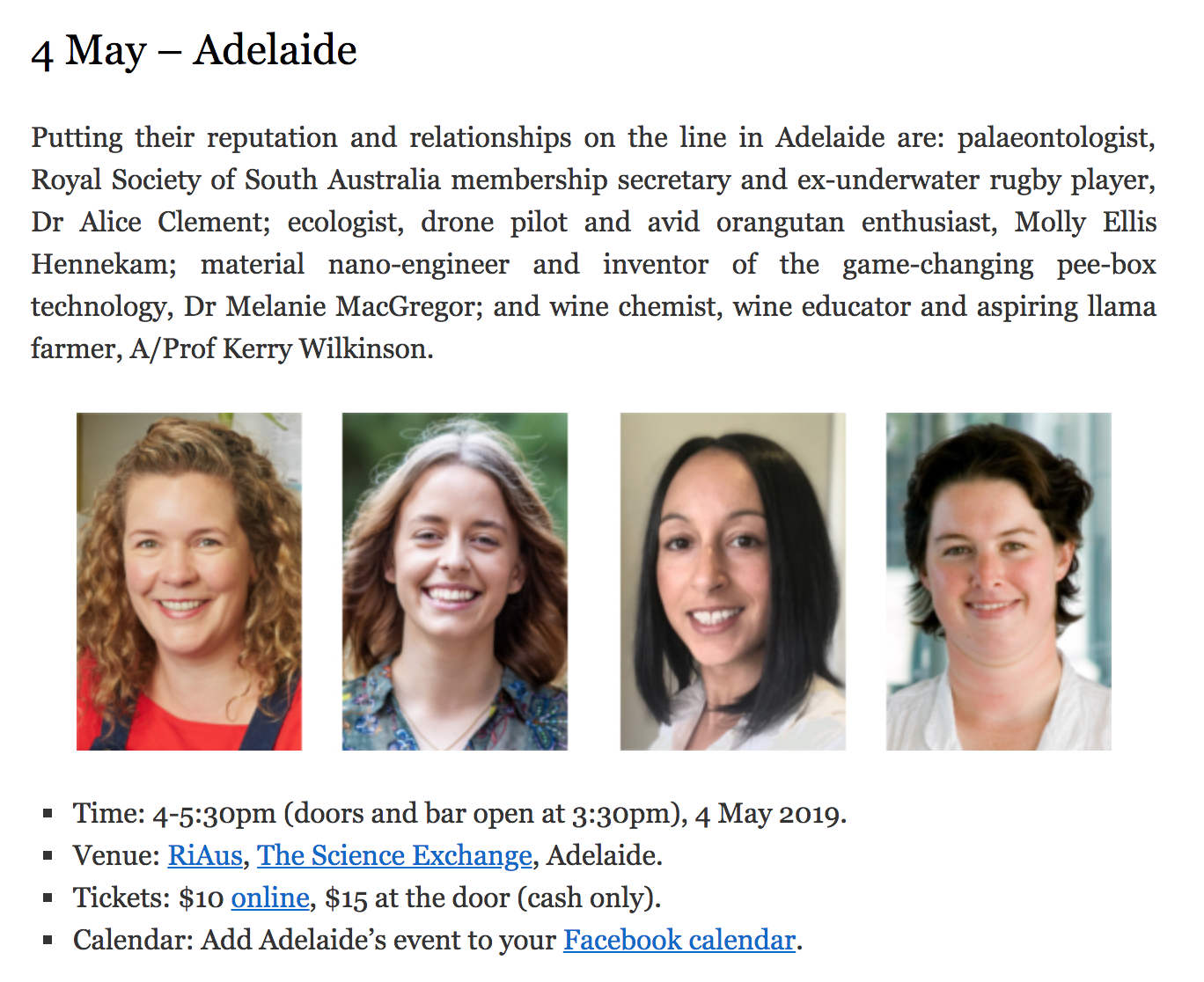 For the Love of Science – Dr Alice Clement